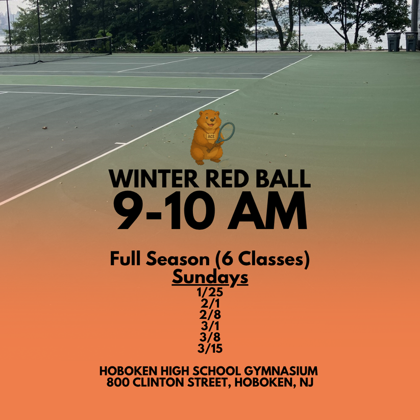 Winter Red Ball Tennis Classes 6-Pack - Hoboken Aces – Hoboken Aces